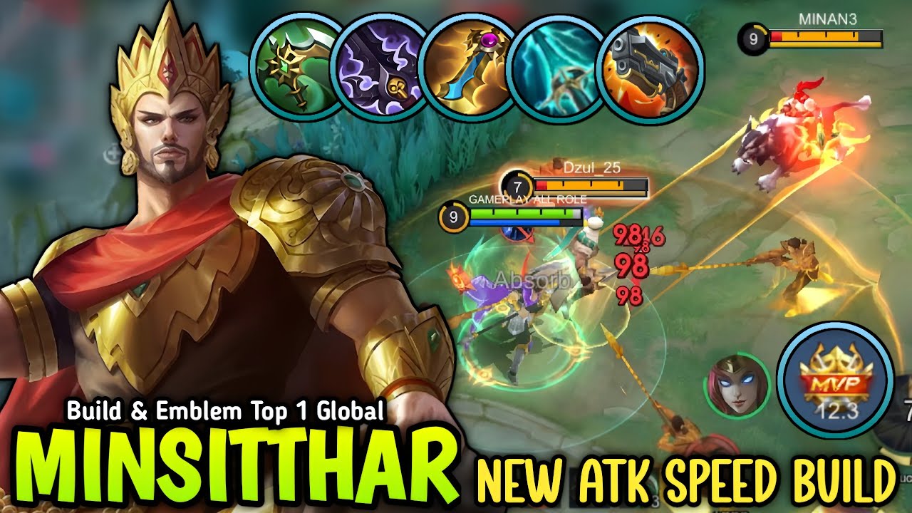 MINSITTHAR NEW MAX ATK SPEED BUILD IS BROKEN DAMAGE FOR HYPER 2025 ...