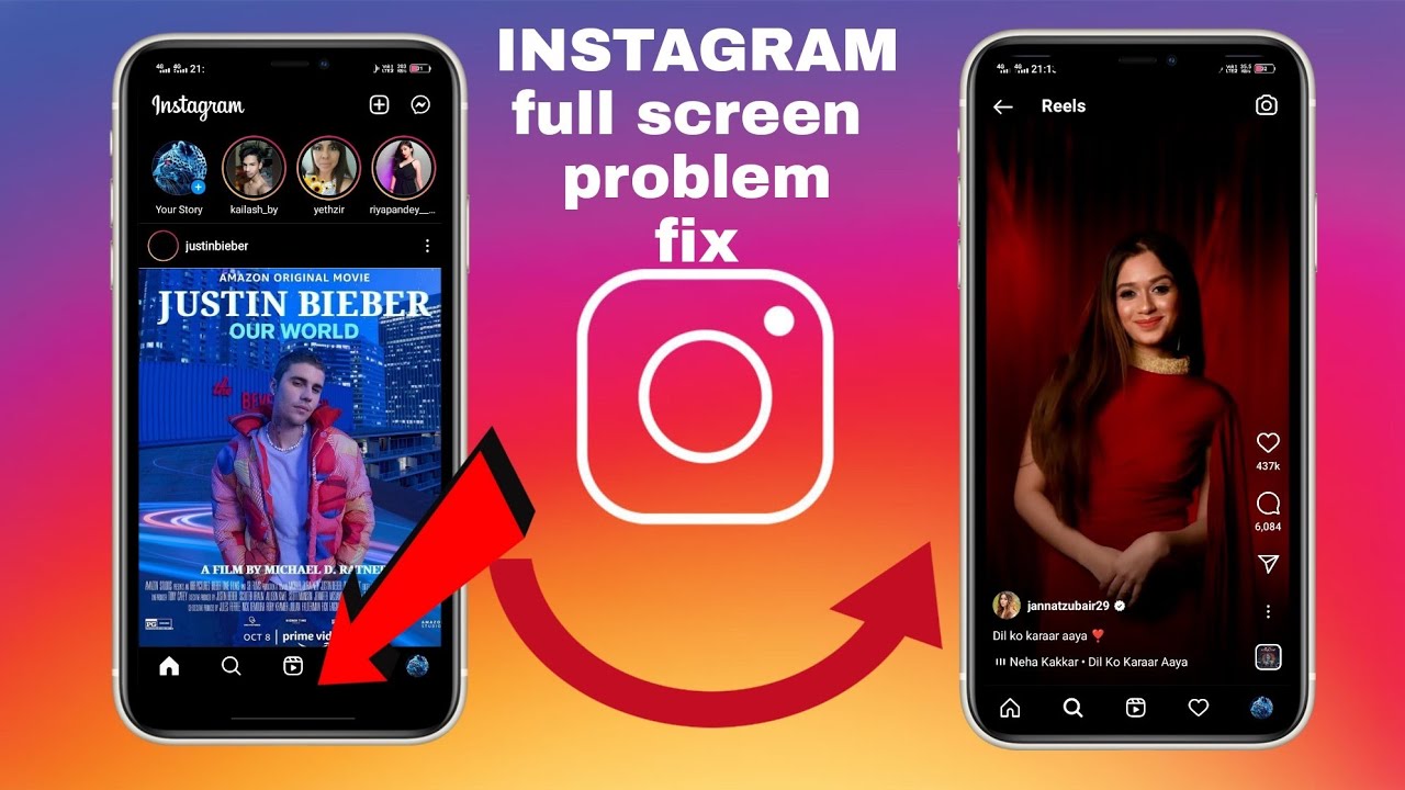 How to solve INSTAGRAM full screen problem || - YouTube