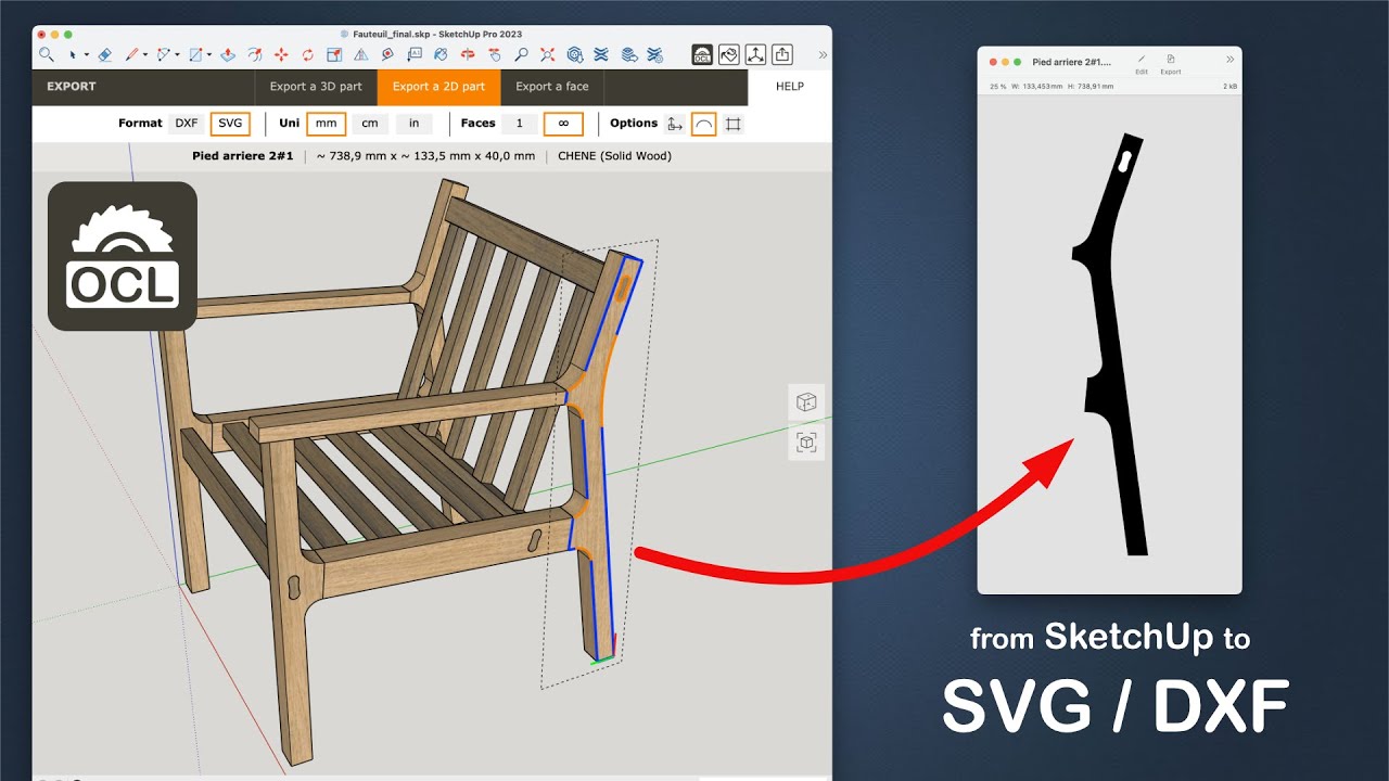 OpenCutList 6.0 Ideas : Smart Export Tool to DXF, SVG, STL and OBJ ? - YouTube