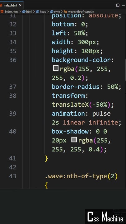 HOW TO MAKE SOUNDWAVE EFFECT WITH CSS - COMO FAZER EFEITO DE ONDAS ...
