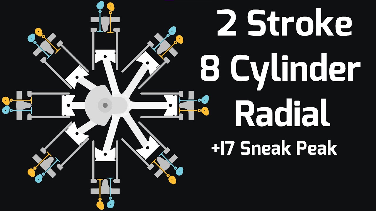 Engine Simulator | 2 Stroke Radial 8 - YouTube