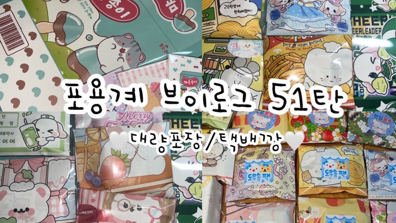 포용포용계문구사장포장포장 브이로그 Vlog 51탄포장용품대량포장사장 브이로그 알고리즘 알고리즘뜨자포용계알고리즘