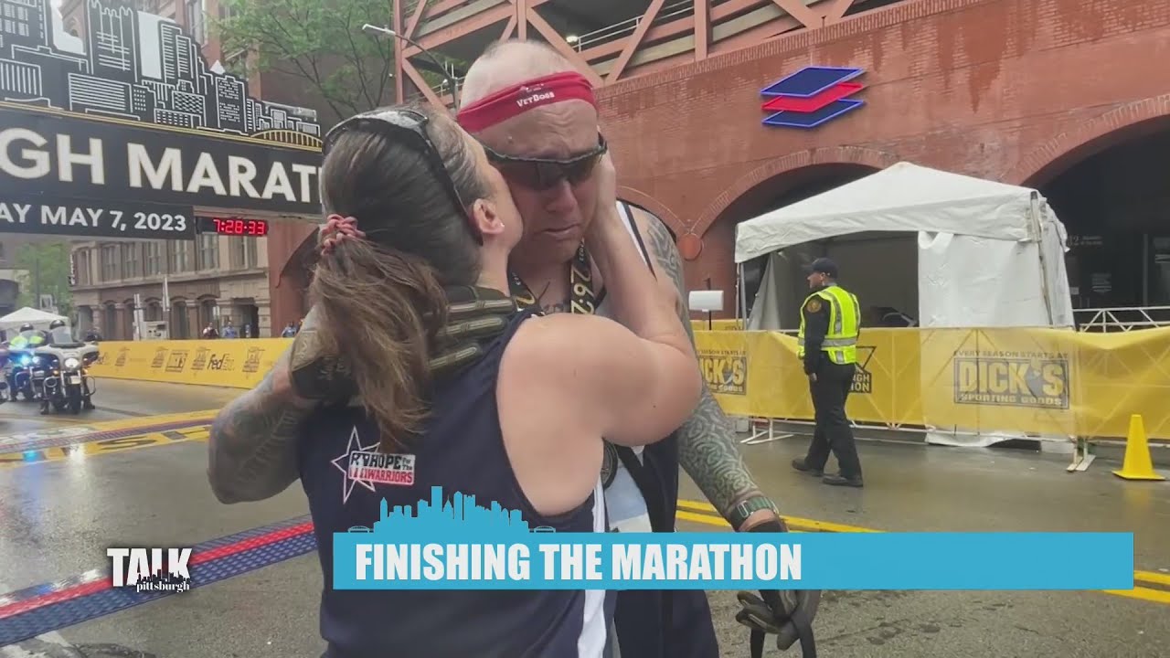 Kevin Bittenbender completes Pittsburgh Marathon - YouTube