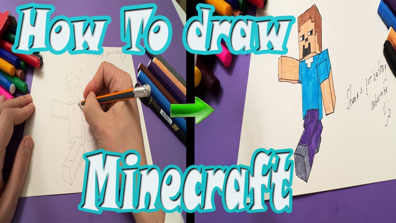 How To Draw Skin in Minecraft game / Simple Step By Step - YouTube