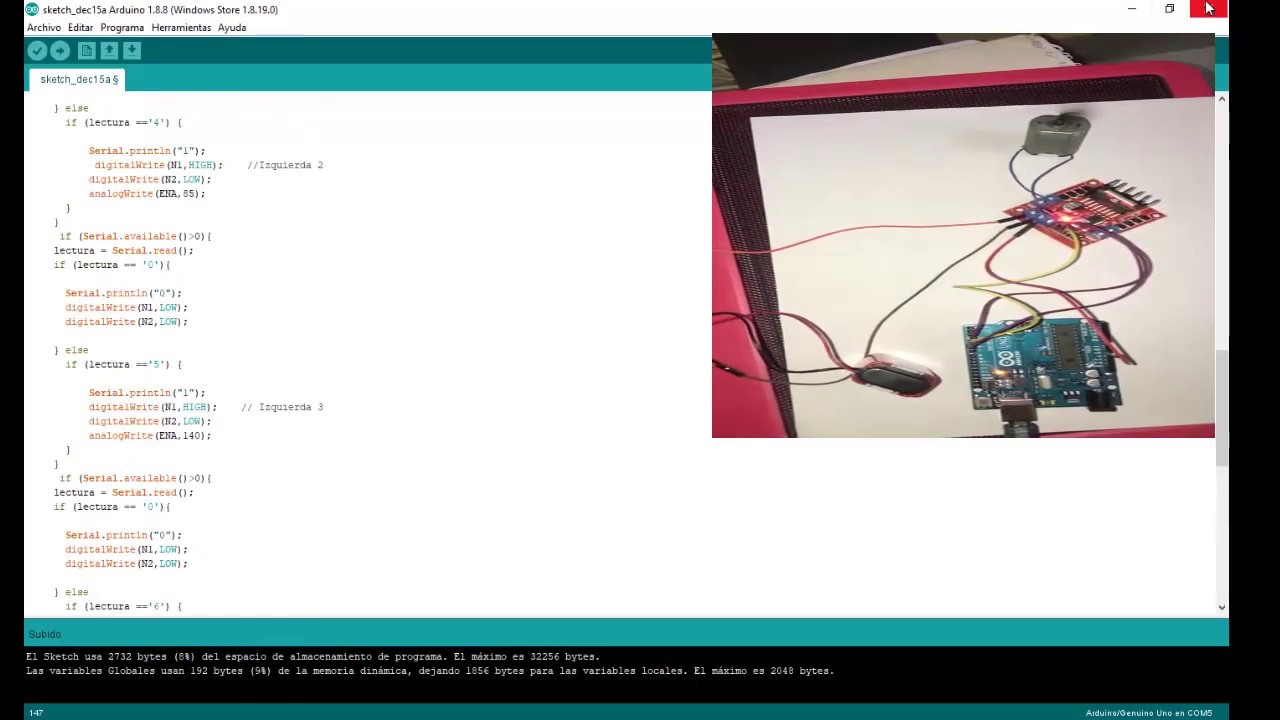 proyecto de programacion java y arduino,control de un motor DC - YouTube
