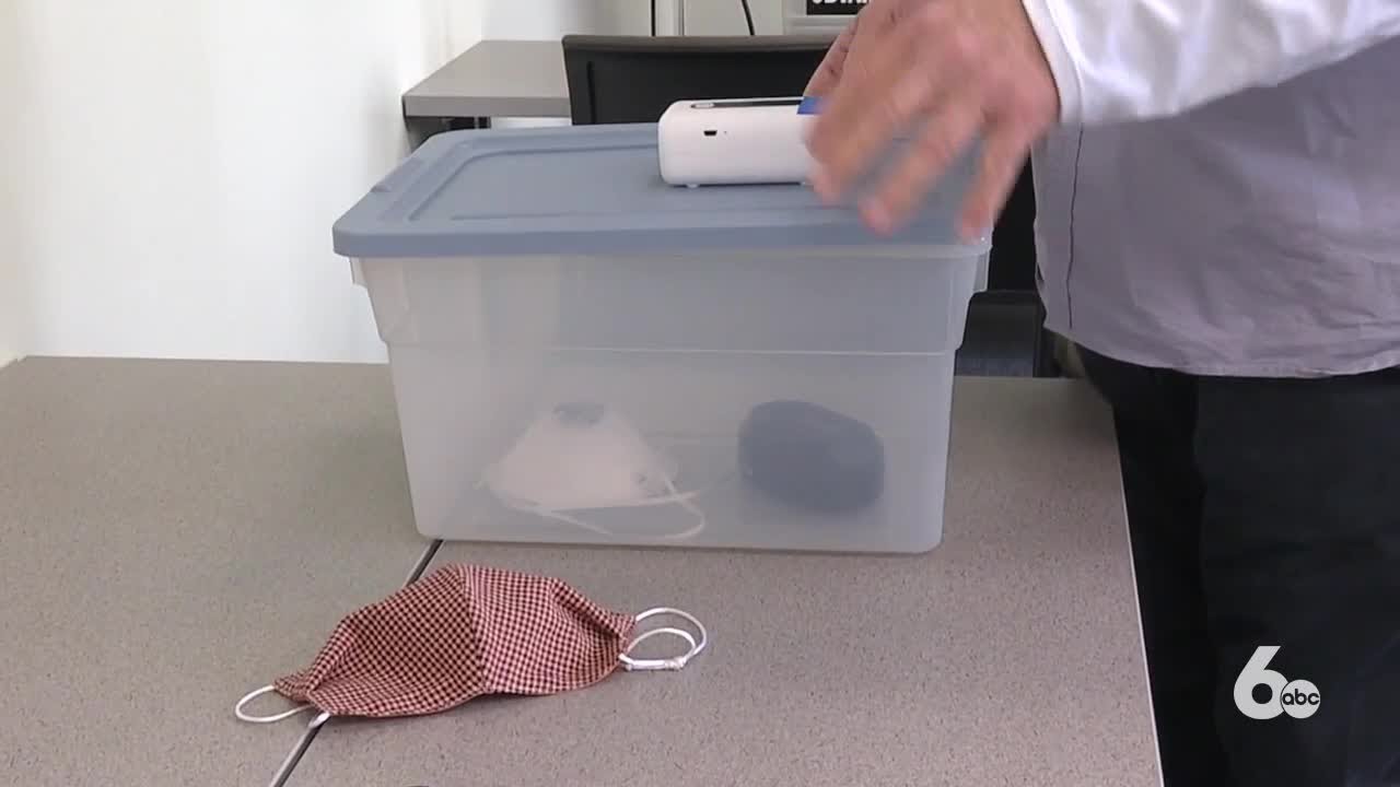 Sanitizing your mask using ozone sterilization - YouTube