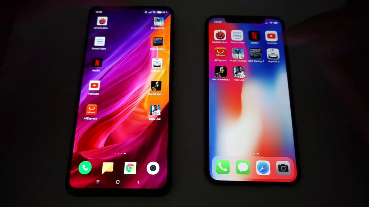 Mi Mix 3 Vs Iphone X - YouTube