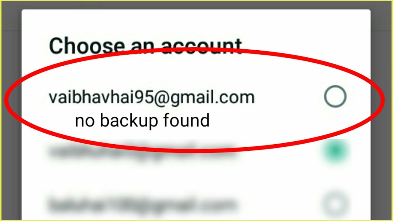WhatsApp Backup Fix Choose An Account No Backup Found Problem Solve whatsapp-backup-fix-choose-an-account-no-backup-found-problem-solve