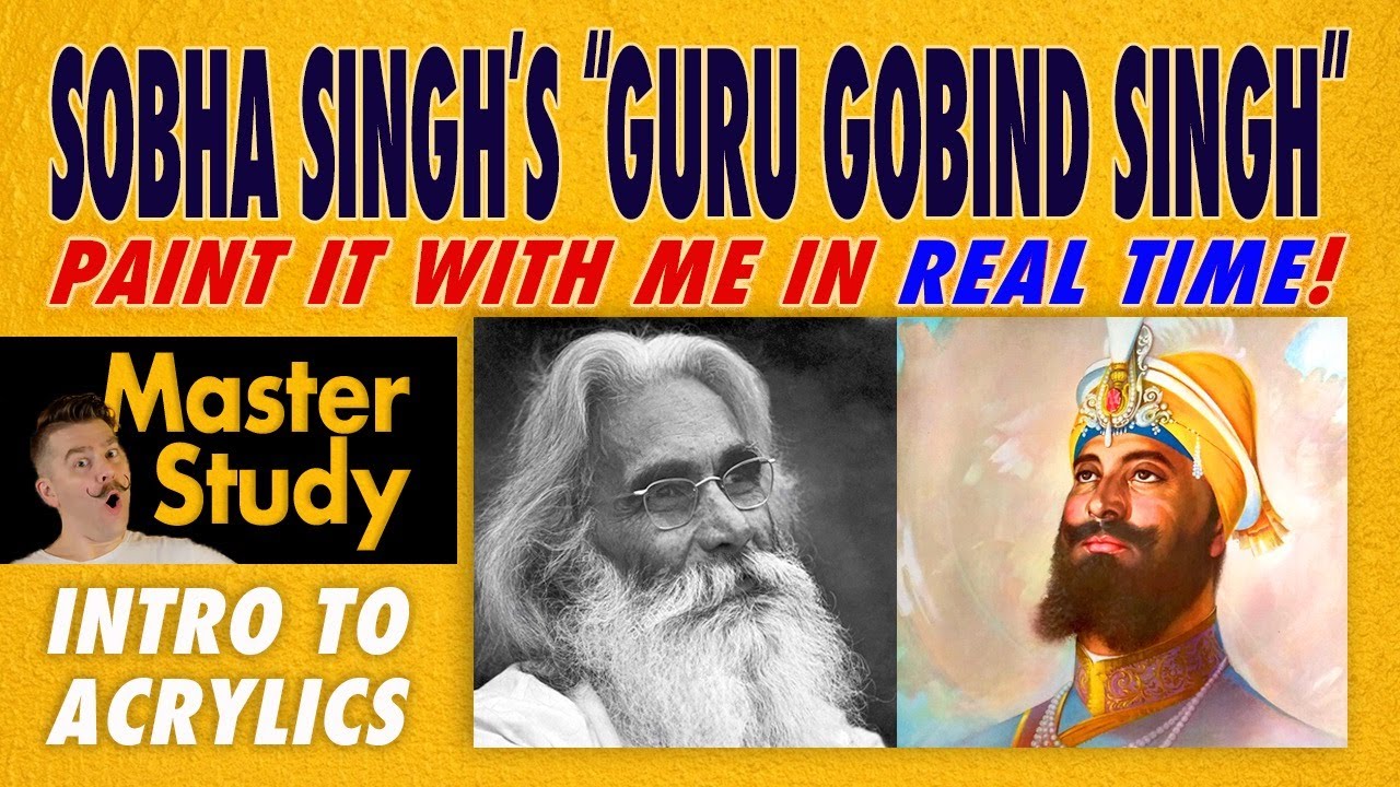 Paint Sobha Singh's "Portrait of Guru Gobind Singh" (1983)! – Master ...