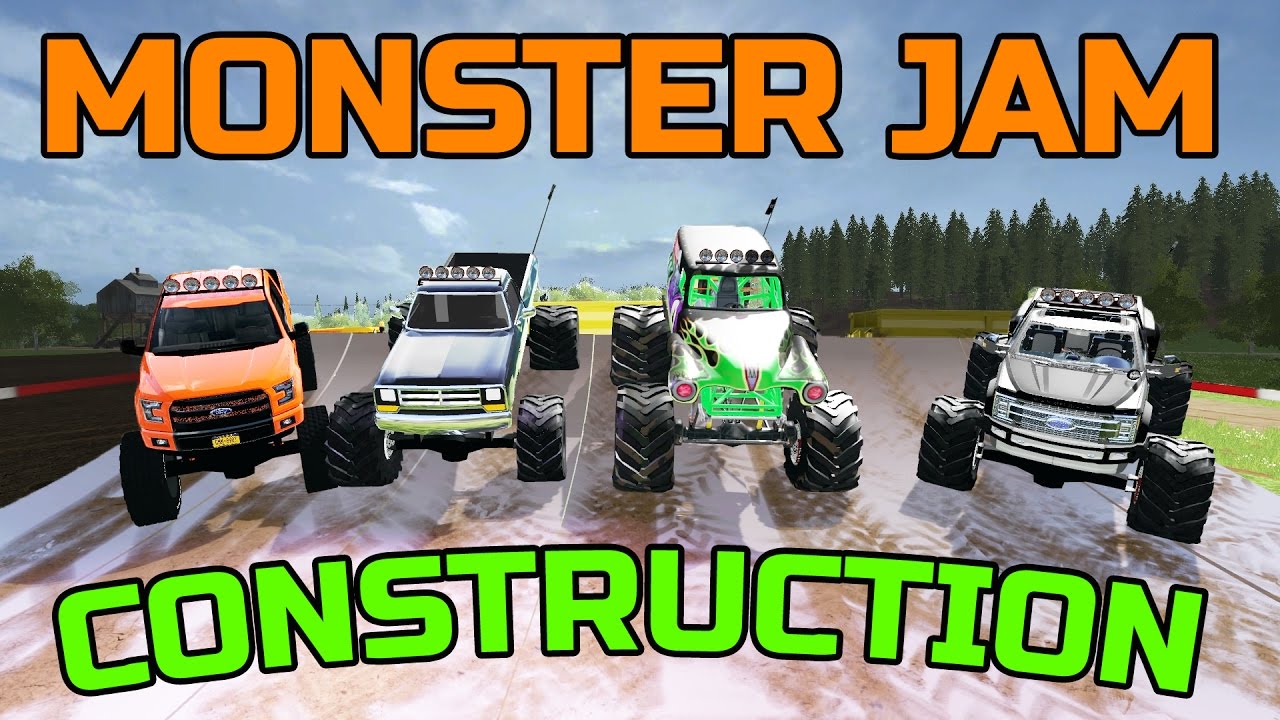 MONSTER JAM CONSTRUCTION | MULTIPLAYER | JUMP + EXPANDING TRACK! - YouTube