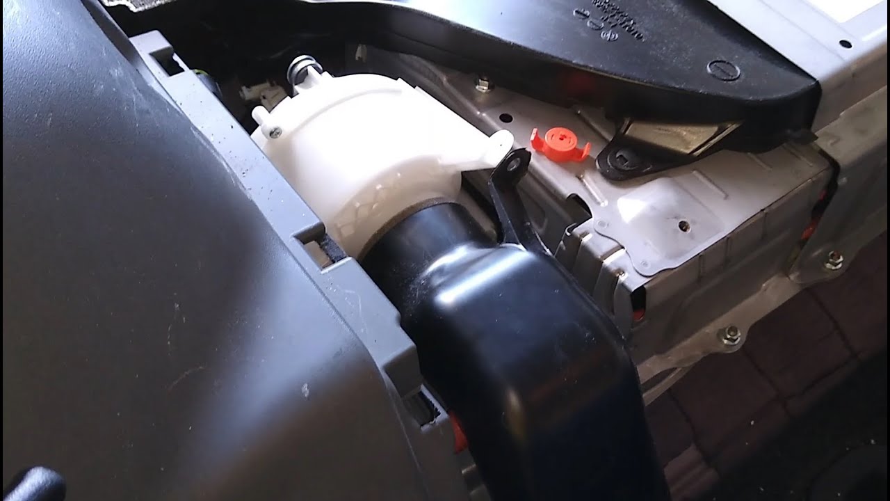how I checked my Prius V hybrid drive battery fan - YouTube