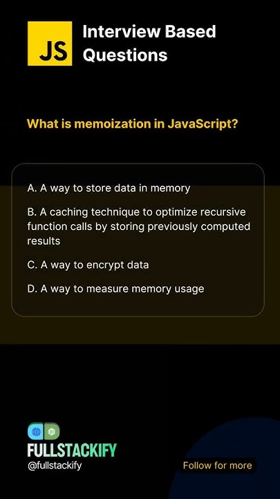 What Is Memoization In Javascript Programminglanguage Javascript Interviewquestions Coding