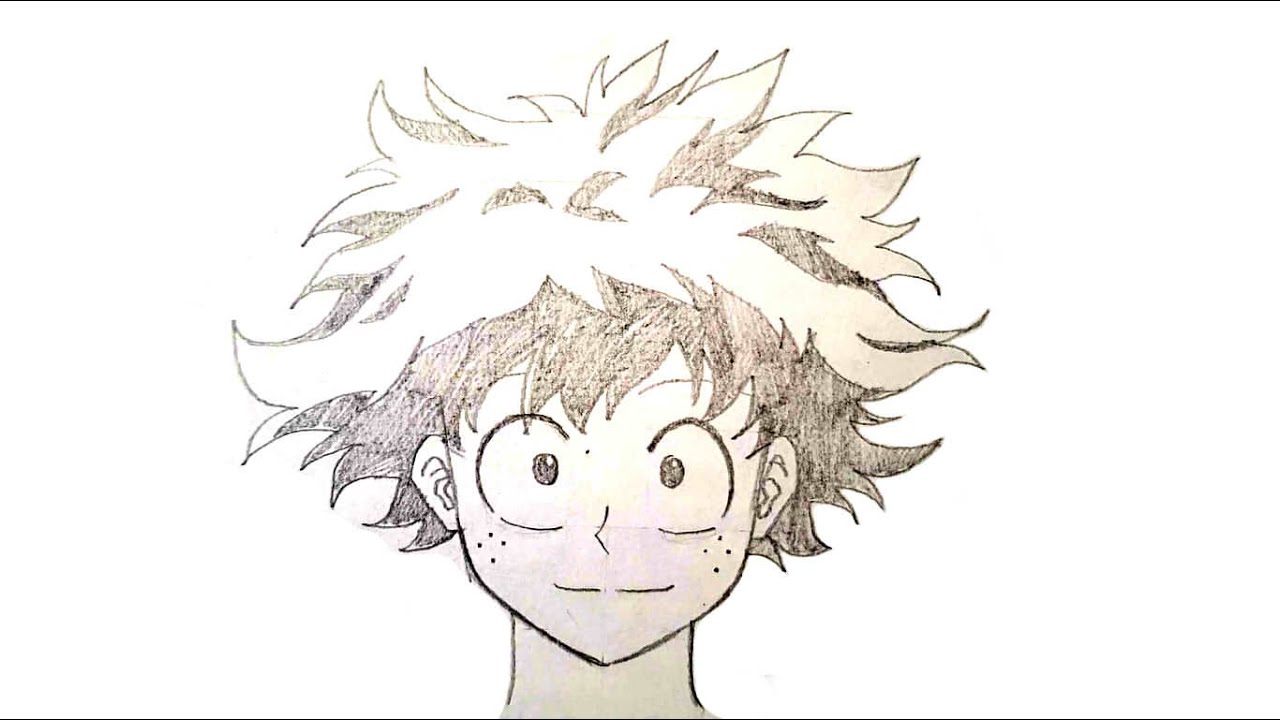 How to draw Deku My Hero Academia || Easy drawing - YouTube