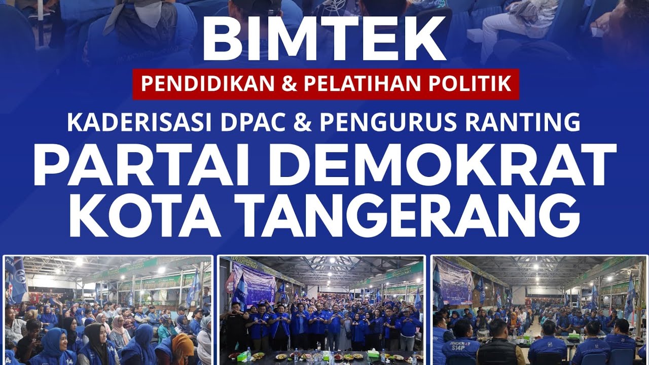 Bimtek pendidikan politik, kaderisasi DPAC dan Ranting Partai Demokrat ...