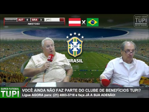 ÁUSTRIA 0 x 3 BRASIL - Amistoso - 10/06/2018 - AO VIVO