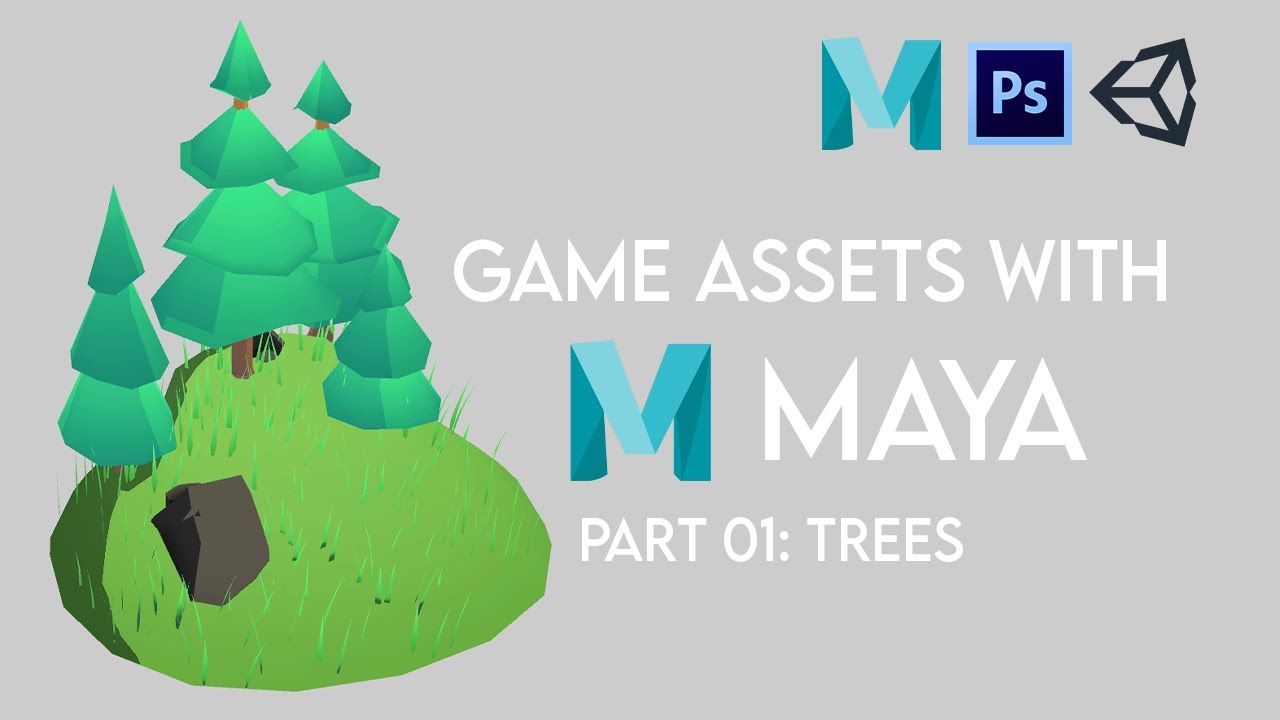 Making Game Assets in Maya Part 01: Trees - YouTube