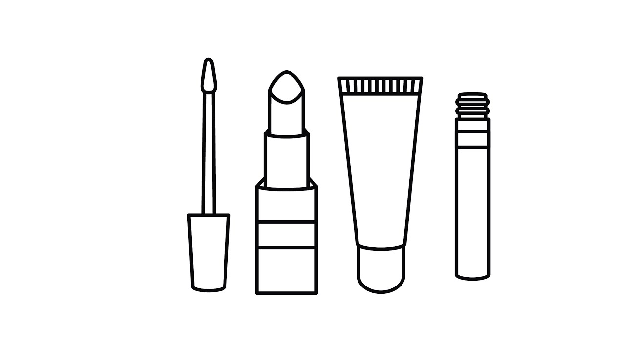 Cosmetics| Drawing & Painting for kids & Toddlers | Learn Colors | How ...