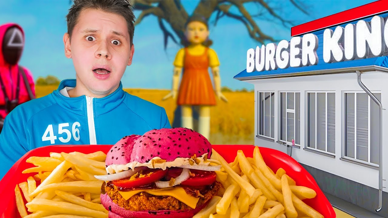 Neues SQUID GAME MENÜ bei BURGER KING TESTEN! - Lohnt sich der Hype ...