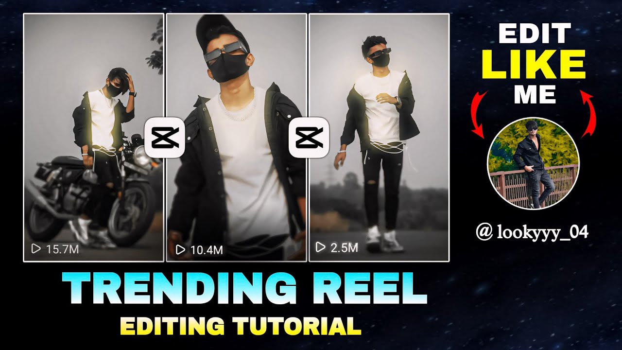 New Trending Reel Editing Tutorial On Rap Song 🤟...|| Edit Like looky 🤯 ...