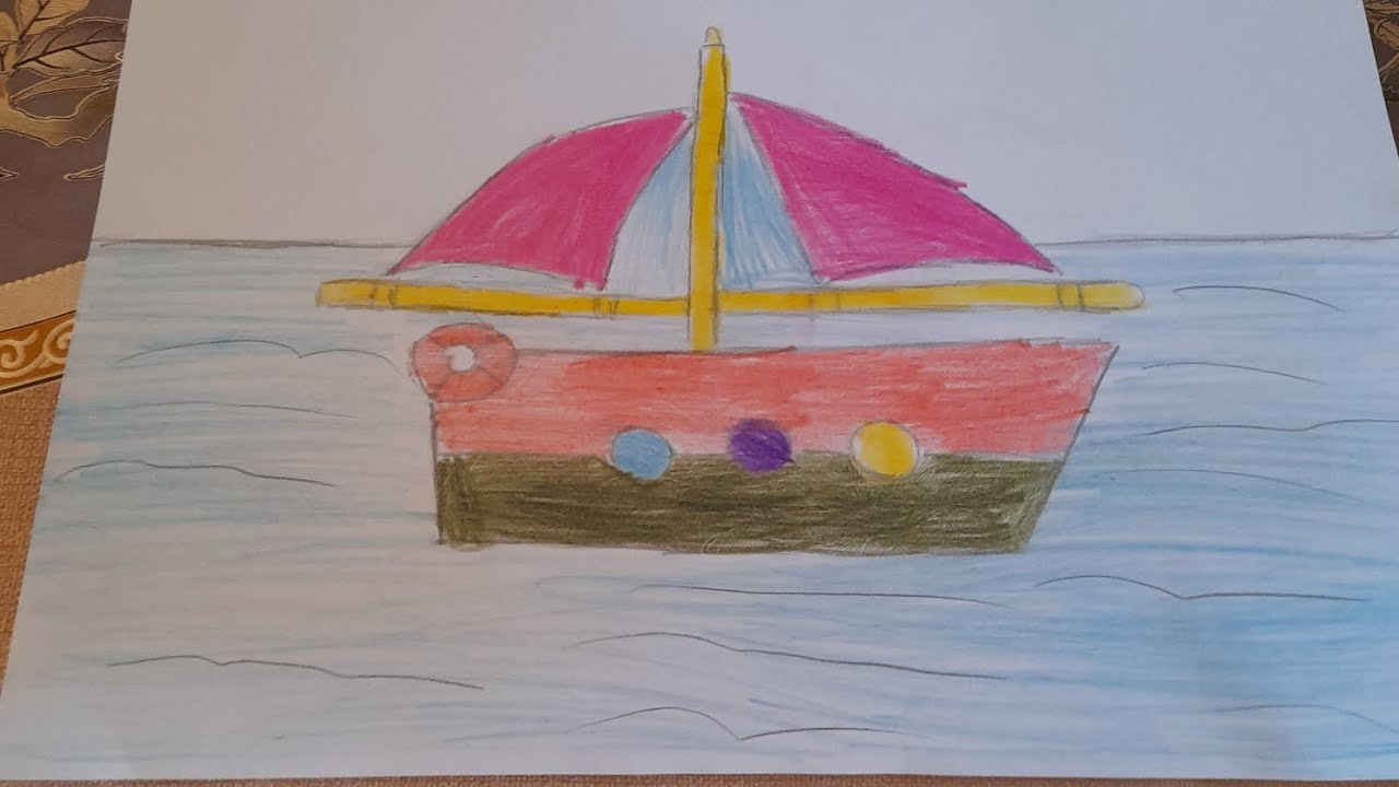 Gəmi şəkli çəkmək.🎨 - YouTube