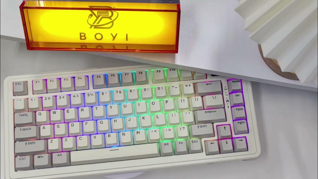 🌈 One keyboard, two looks: BOYI C75Pro mechanical keyboard brings - YouTube