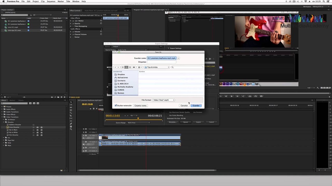 911 - Adobe Pr Cs6 - Premiere Pro - Exportar en HD (Alta calidad) - YouTube