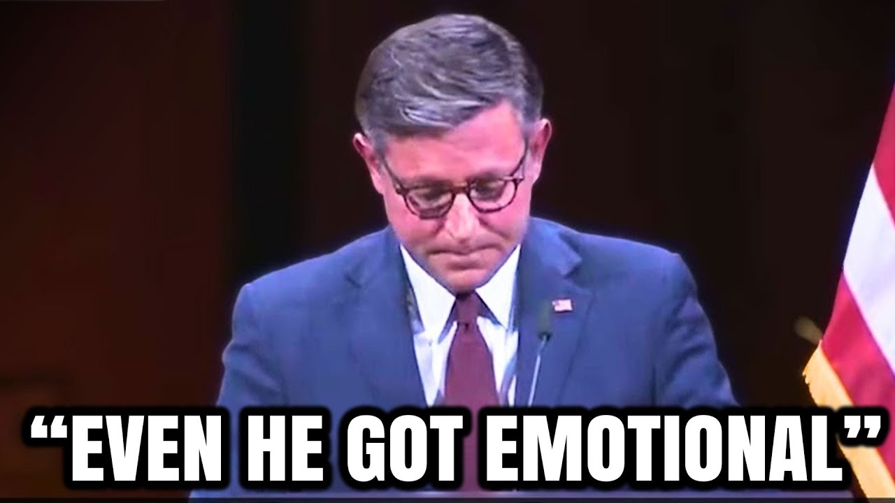 Speaker Of The House Mike Johnson Holds An Epic Speech For Charlie Kirk ...