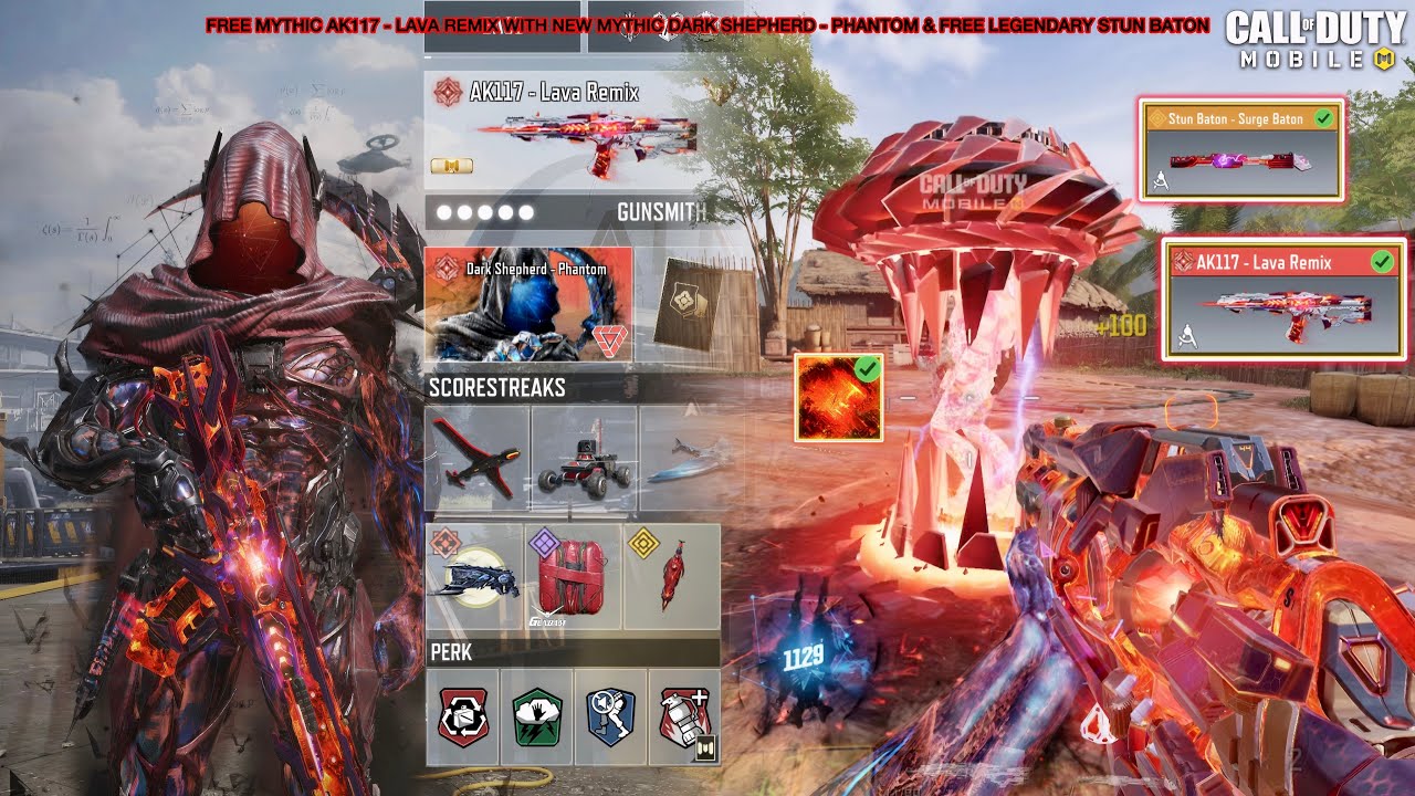 FREE Mythic AK117 - Lava Remix looks amazing with Red Mythic Dark ...
