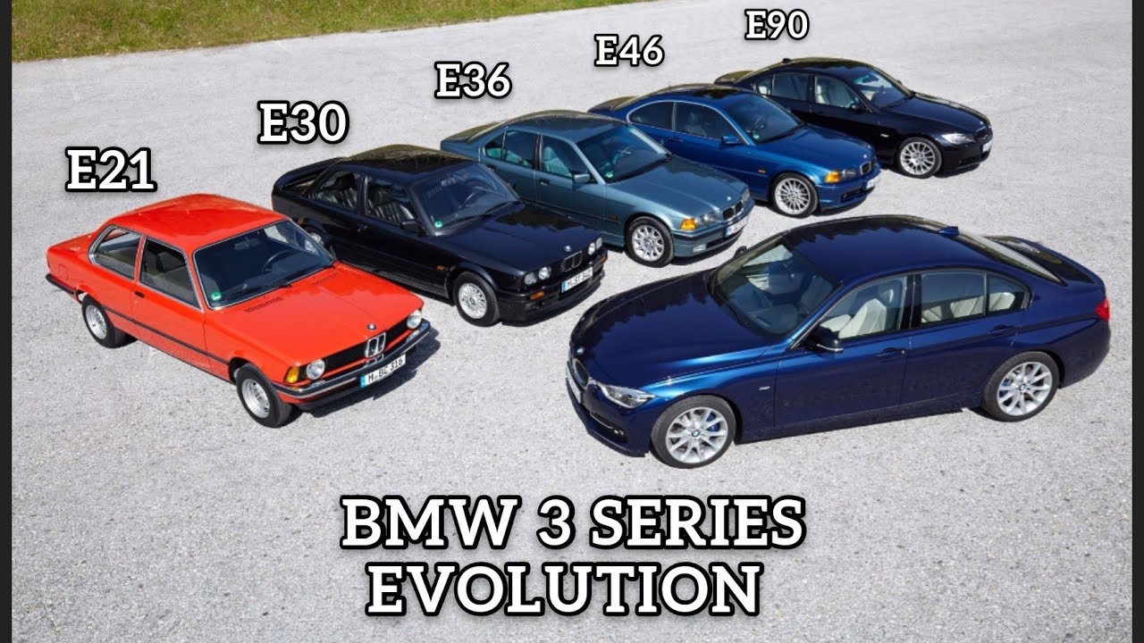 BMW 3 SERIES EVOLUTION | The 3 series legacy | All model names with ...
