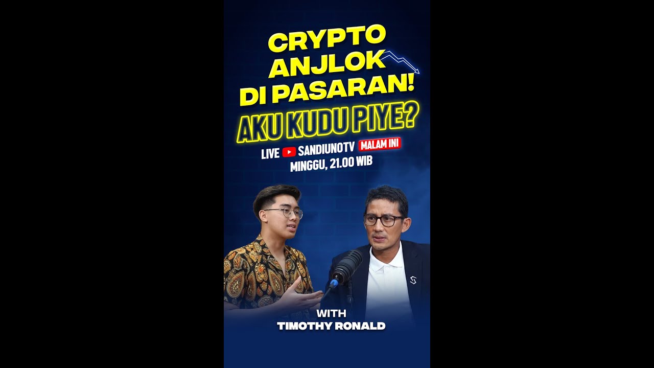 Crypto Anjlok Di Pasaran? Aku Kudu Piye ?! (Live with Timothy Ronald ...