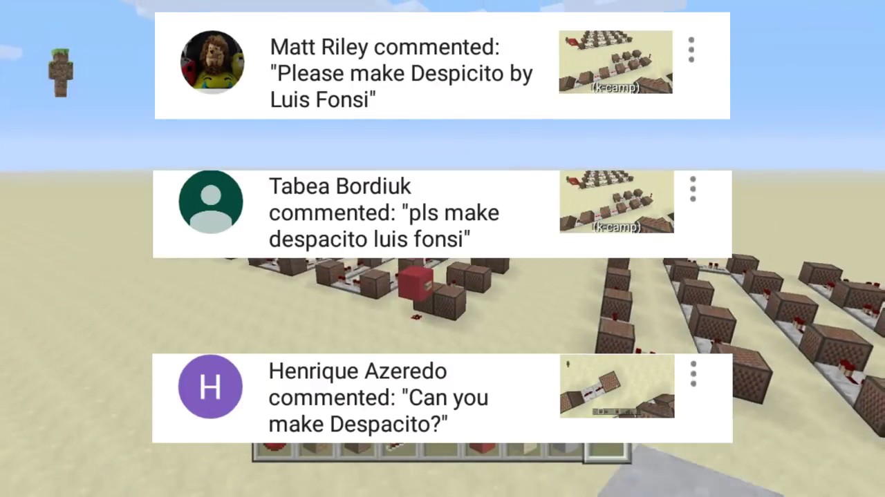 Despacito notebox tutorial di minicraft - YouTube