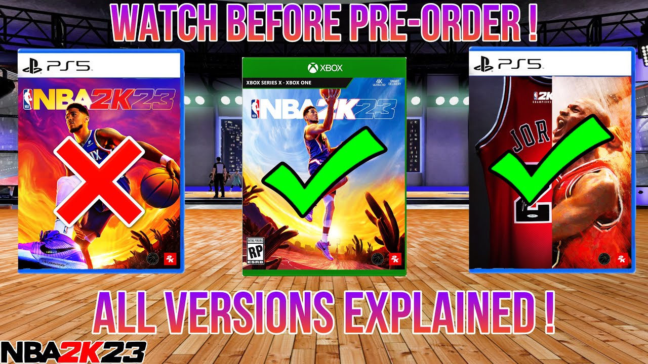 NBA 2K23 STANDARD EDITION VS MICHAEL JORDAN EDITION VS CHAMPIONSHIP ...