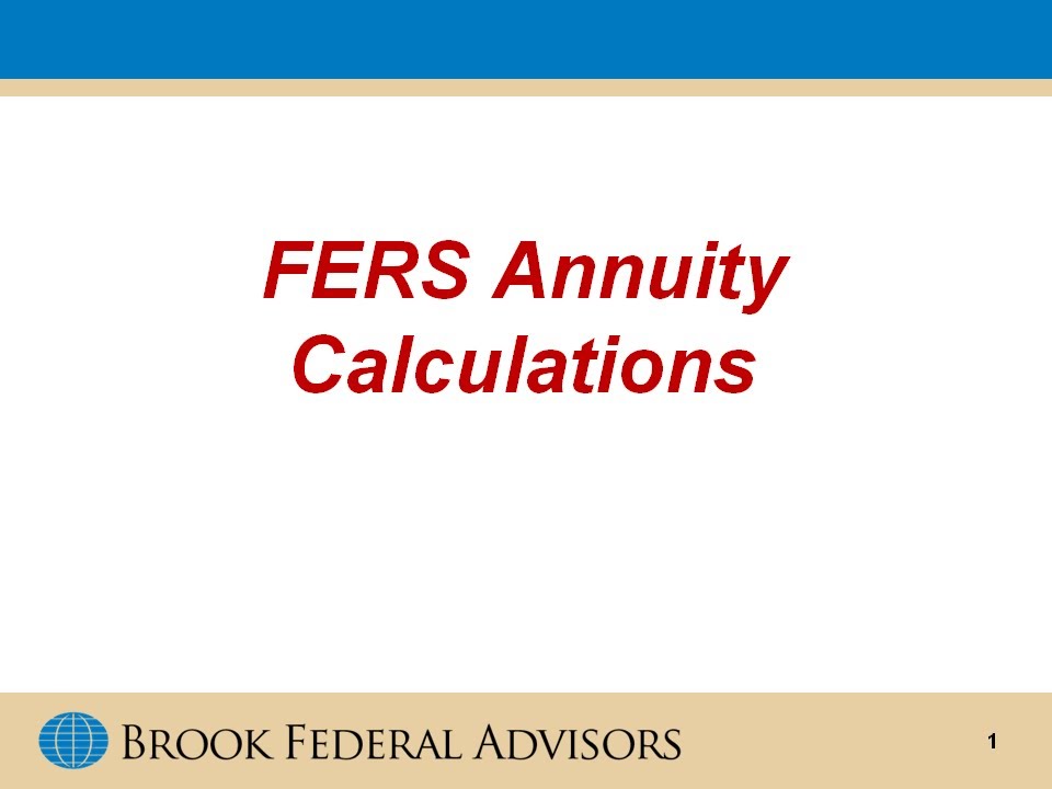 FERS Annuity Calculations - YouTube