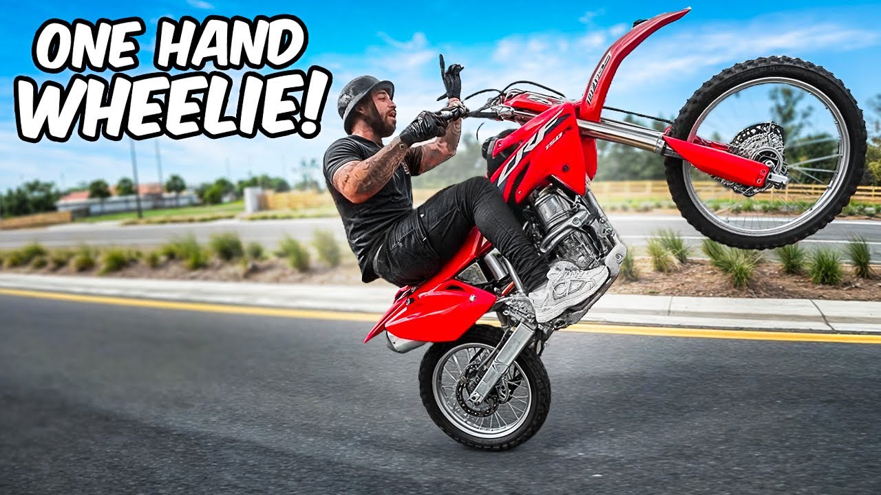 Longest Wheelie With One Hand ! | Braap Vlogs - YouTube