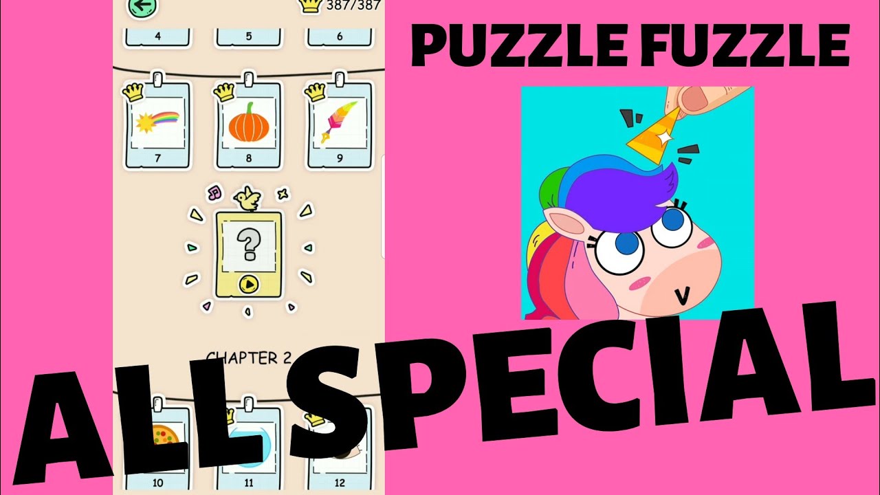 PUZZLE FUZZLE. ALL SPECIAL (Levels S-1 to S-43) Walkthrough - YouTube