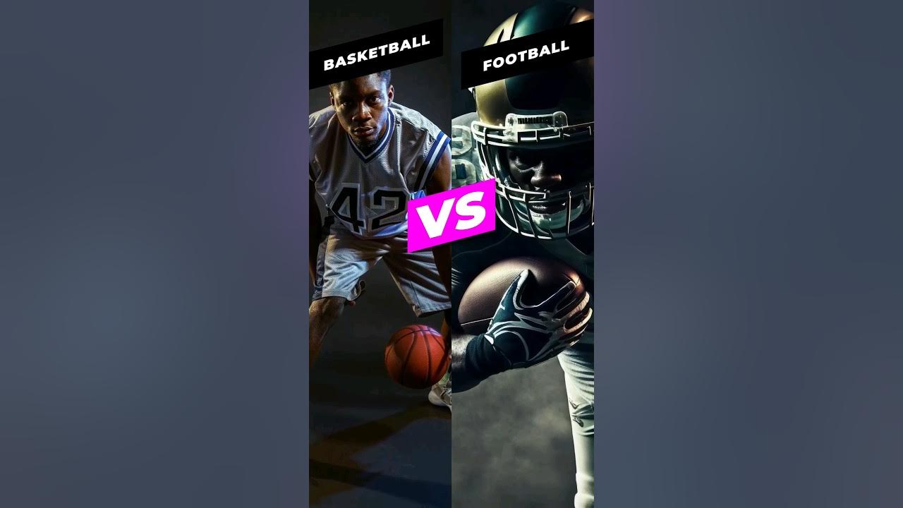 Basketball VS Football #battle #clash #shortsbattles #shorts #short # ...