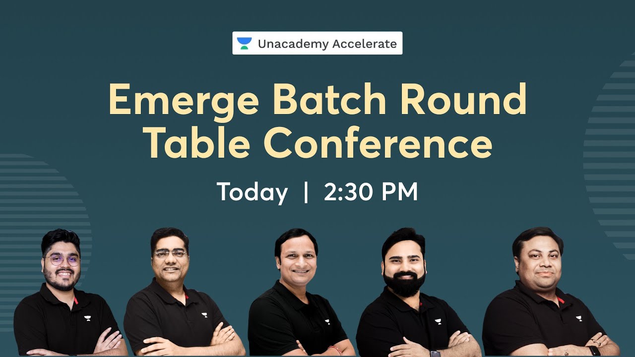 Emerge batch Round Table Conference | Class 11th - Dropper Batch ...