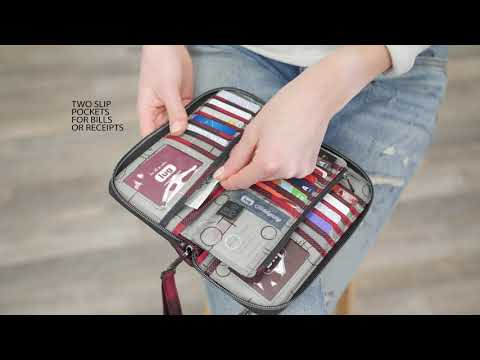 Lug | Large Handspring RFID Wristlet Wallet - YouTube