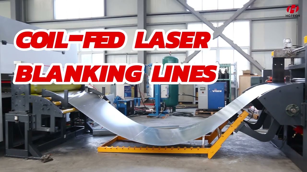 【HGTECH】Coil-Fed Laser Blanking Lines - YouTube