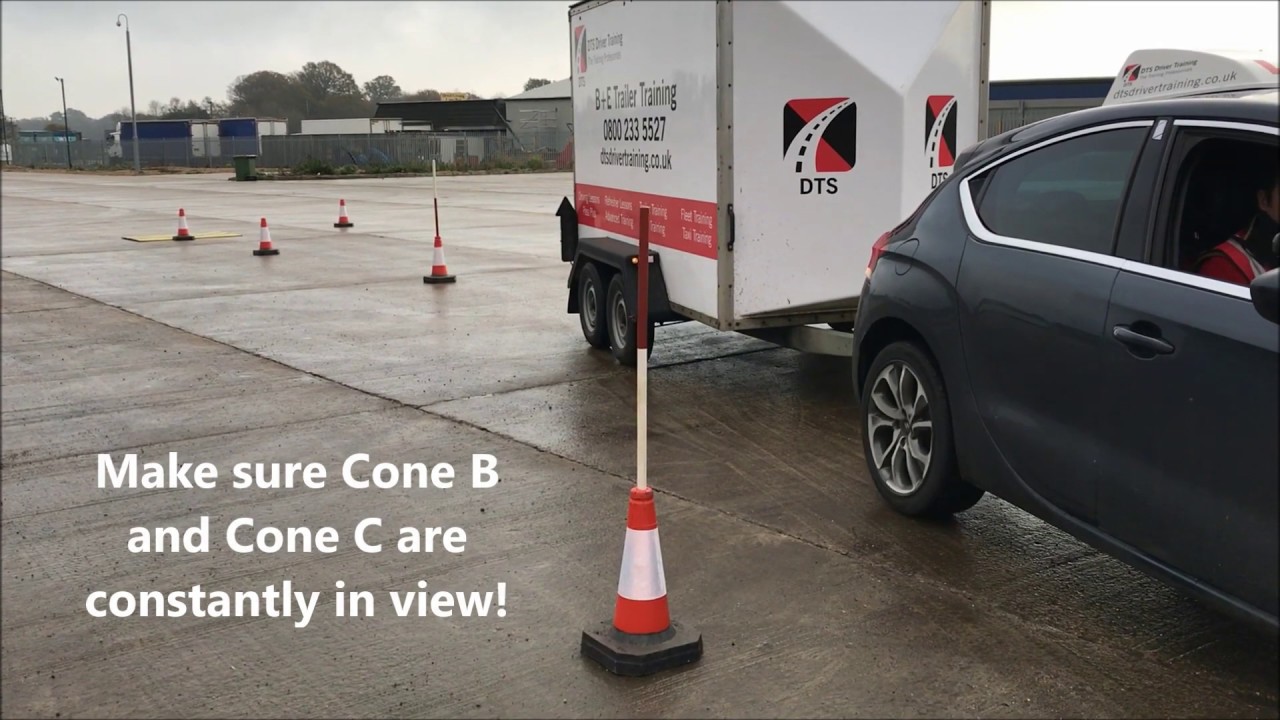 DTS Driver Training - Trailer Test Reversing Exercise - YouTube