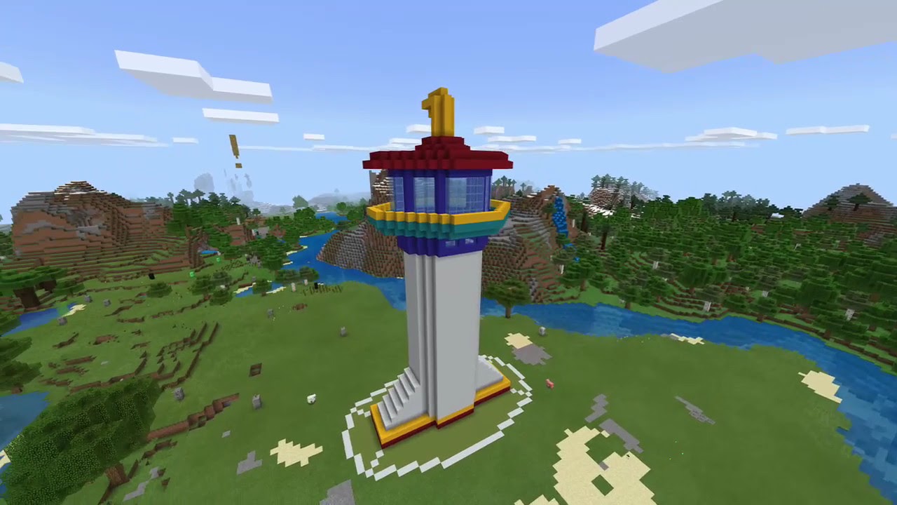 New Minecraft creation - The PAW Patrol Lookout - YouTube
