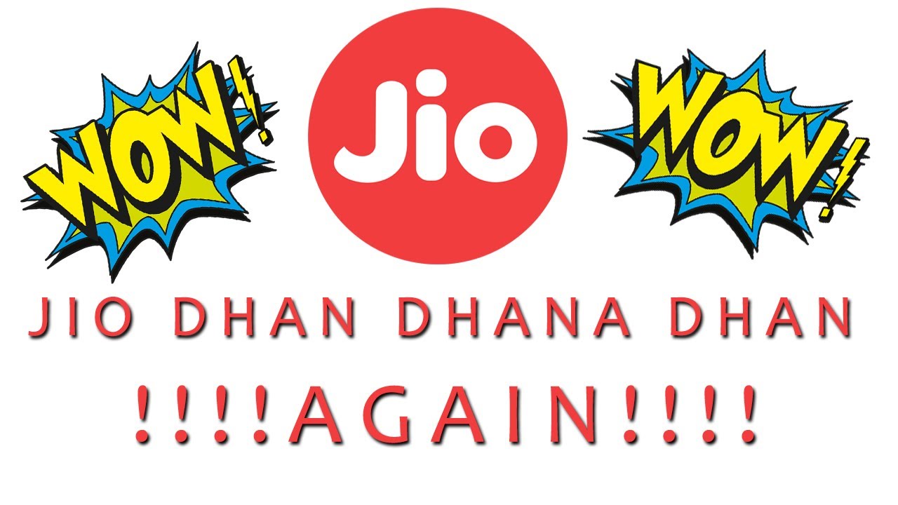 Jio Dhan Dhana Dhan Offer Again!!! Wow JDDD NEW PLANS - YouTube