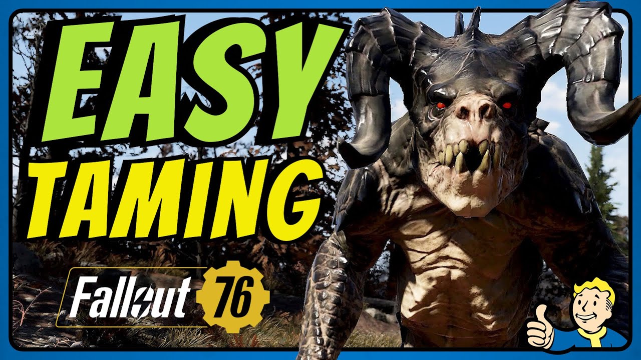 Fallout 76 How to Tame Animals and Creatures Like the Mega Sloth - YouTube