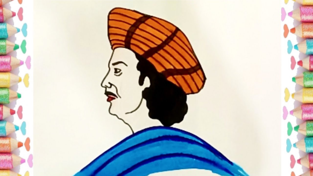 Raja Ram Mohan Roy pencil sketch|Raja Ram Mohan Roy drawing step by ...