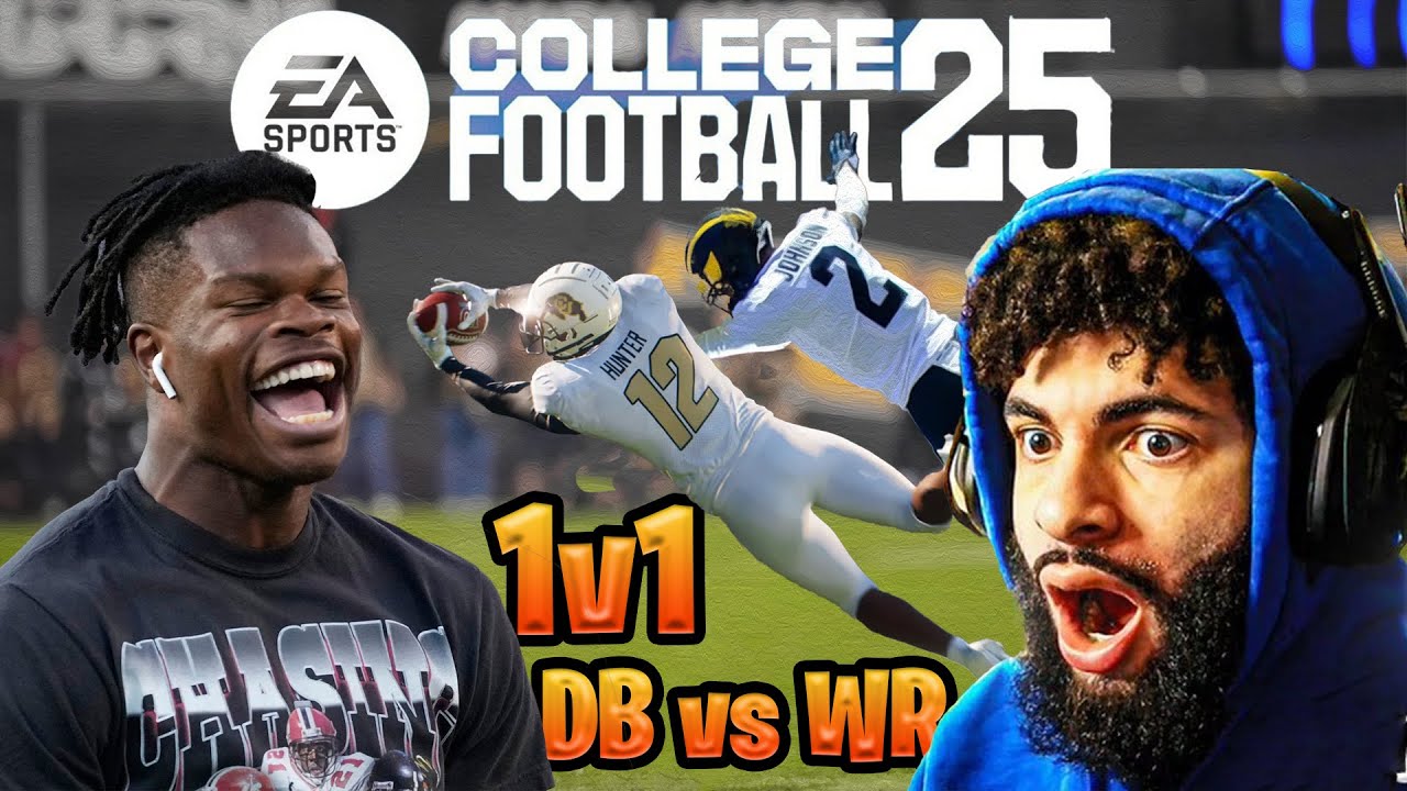 Travis Hunter vs. PrinceJMG DB/WR 1on1s on CFB25 (game 3) - YouTube