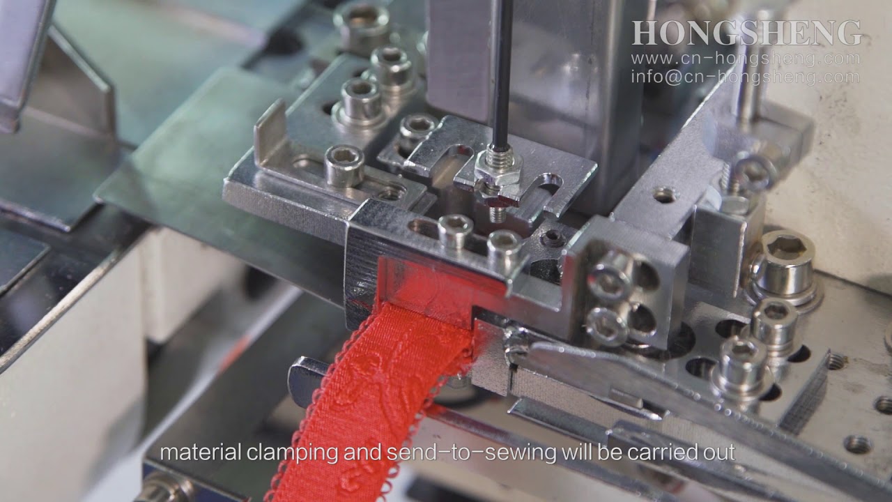 HS-700A Semi atupmatic shoulder strap sewing machine - bra making ...