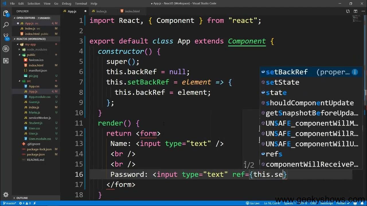 40 Callback Refs in React JS Hindi mp4 - YouTube