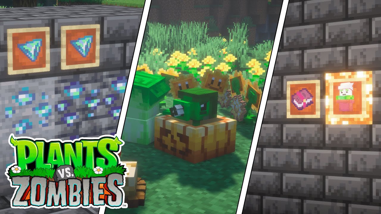 EL MEJOR MOD DE PLANTAS VS ZOMBIES EN MINECRAFT - Horrrs Pvz - Mod ...