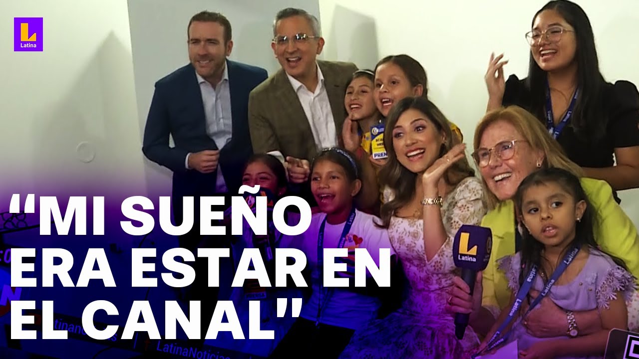 Mini reporteros visitaron Latina Televisión: "Mi pequeña está muy ...