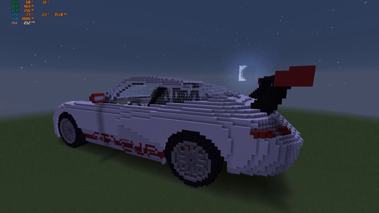 Minecraft PORSCHE CARRERA 911 CUP - YouTube